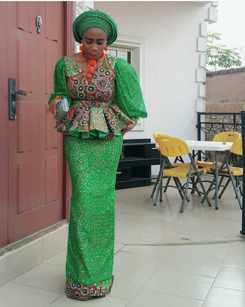 Ankara Aso Ebi Styles For Traditional/White Wedding......