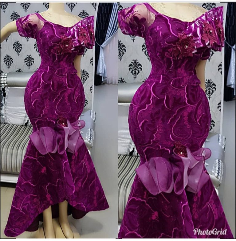 100 Most Alluring Lace Designs For Wedding/Aso-Ebi