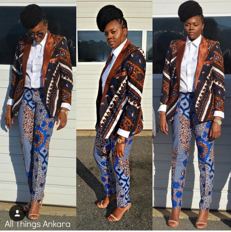 30 HOT DAZZLING ANKARA PANT SUITS STYLES FOR FASHIONISTAS