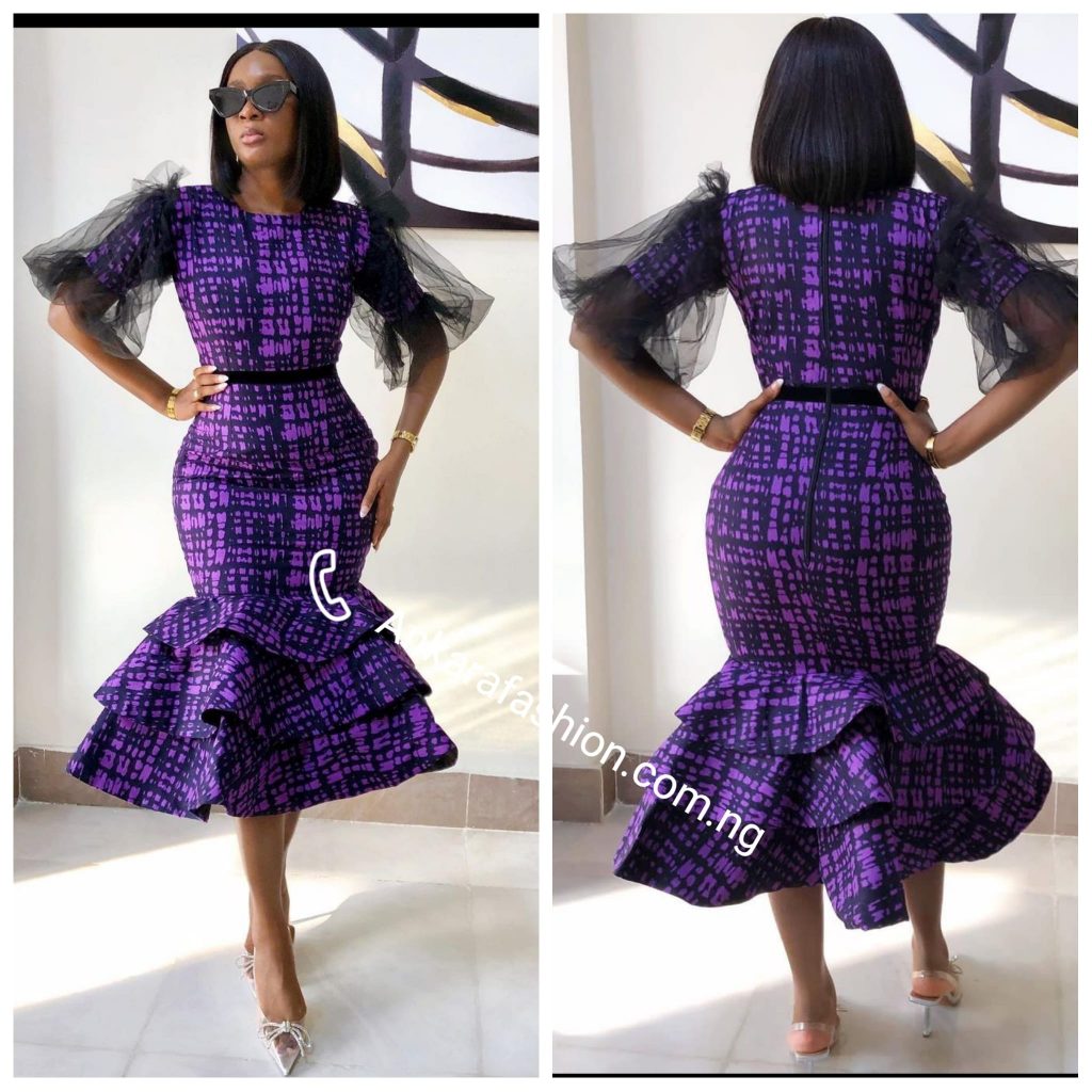Flare Steps Ankara Gown- 1,2,3 Steps Ankara Gowns Styles