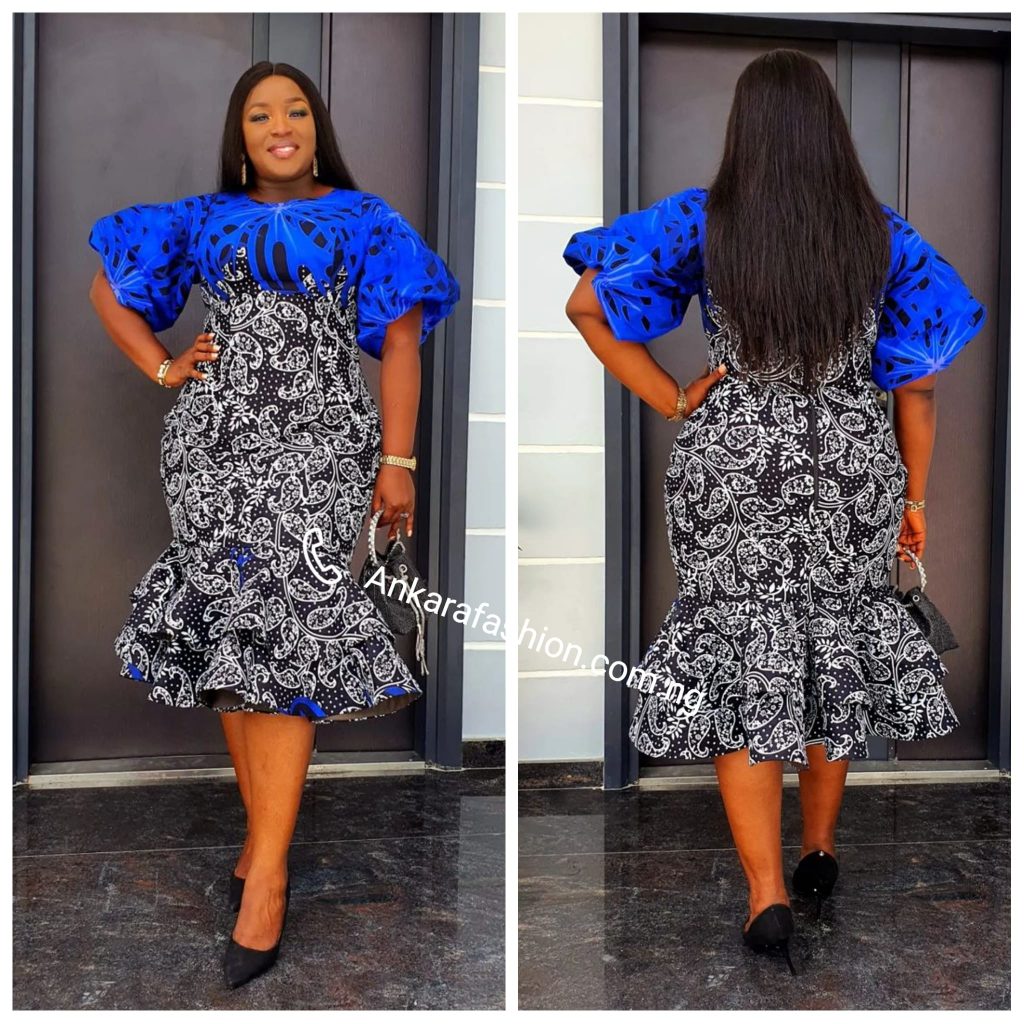 Flare Steps Ankara Gown- 1,2,3 Steps Ankara Gowns Styles