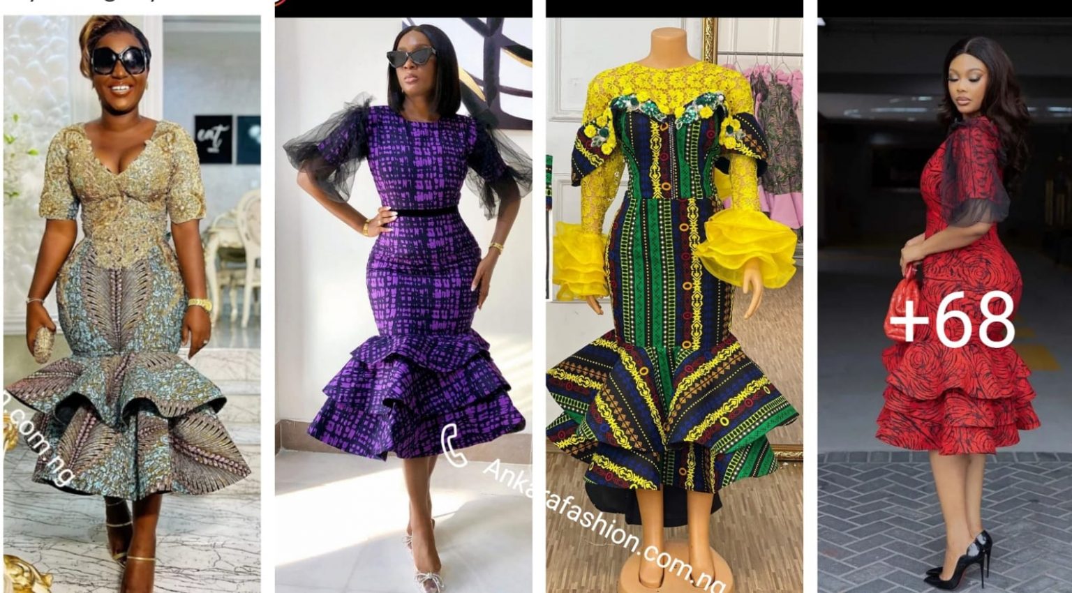 Flare Steps Ankara Gown- 1,2,3 Steps Ankara Gowns Styles