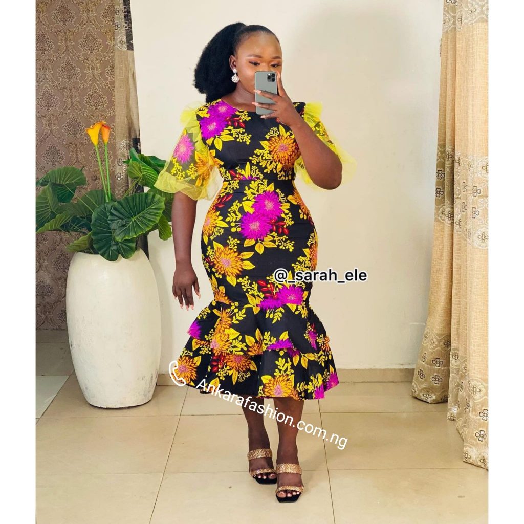 Flare Steps Ankara Gown- 1,2,3 Steps Ankara Gowns Styles