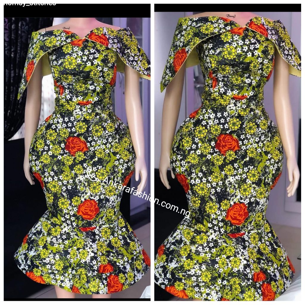 Flare Steps Ankara Gown- 1,2,3 Steps Ankara Gowns Styles