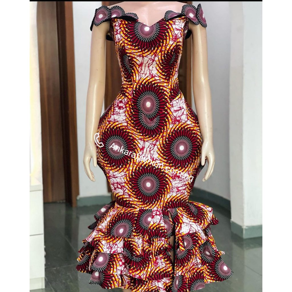 Flare Steps Ankara Gown- 1,2,3 Steps Ankara Gowns Styles