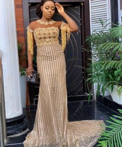 Stylish Aso ebi Styles- See 70 Stylish Asoebi Designs For Special ladies