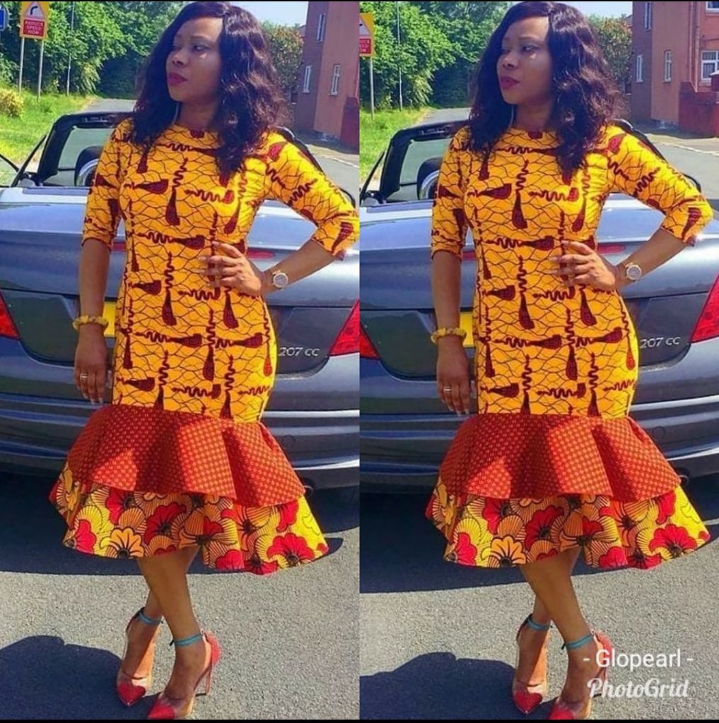 Flare Steps Ankara Gown- 1,2,3 Steps Ankara Gowns Styles