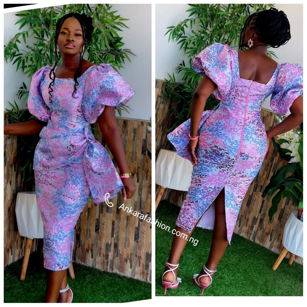 Latest Damask Styles in Town-See 70 Latest Short Damask Gowns Styles