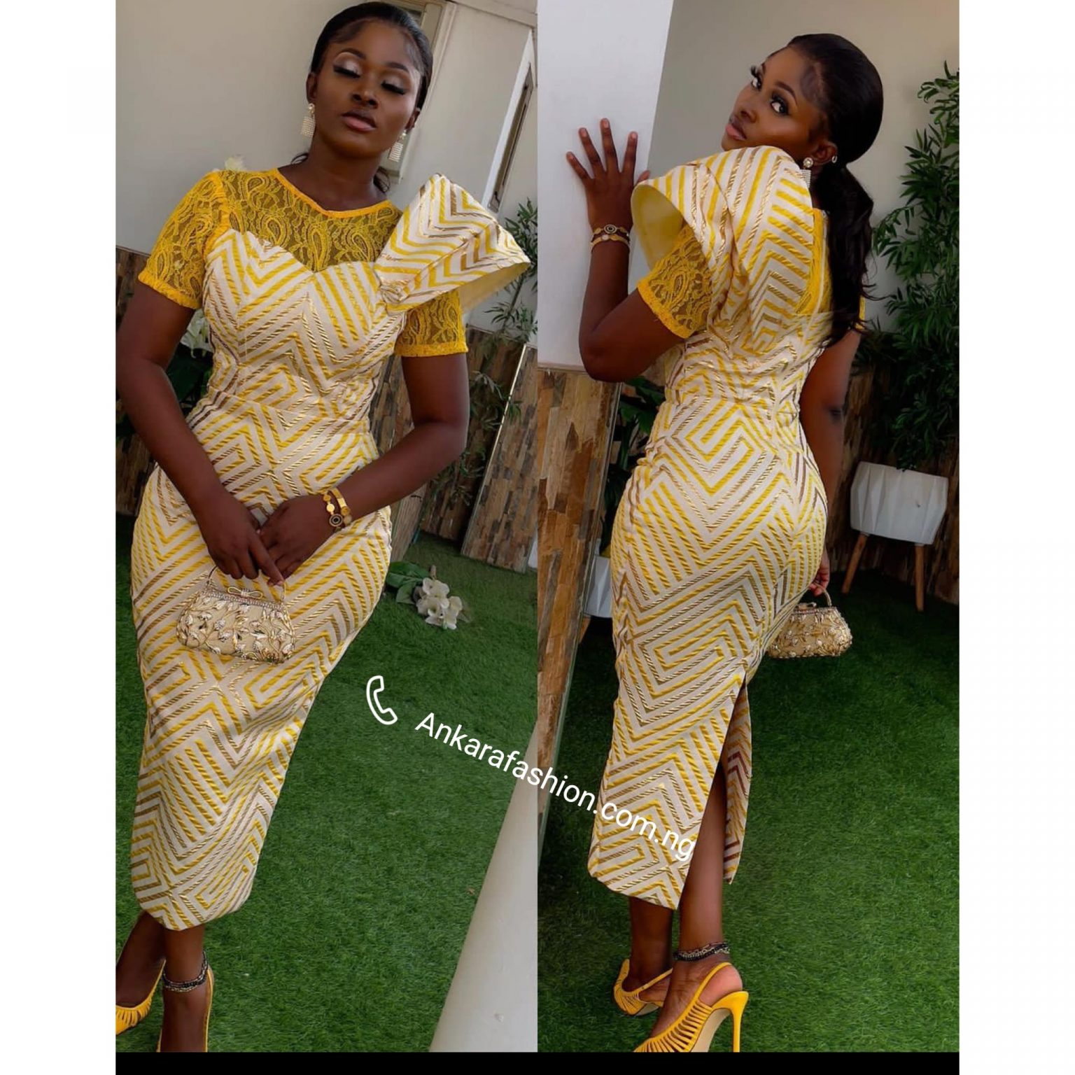 Latest Damask Styles in Town-See 70 Latest Short Damask Gowns Styles